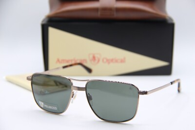 NEW AMERICAN OPTICAL AIRMAN LIGHT BRONZE POLARIZED AUTHENTIC SUNGLASSES ...