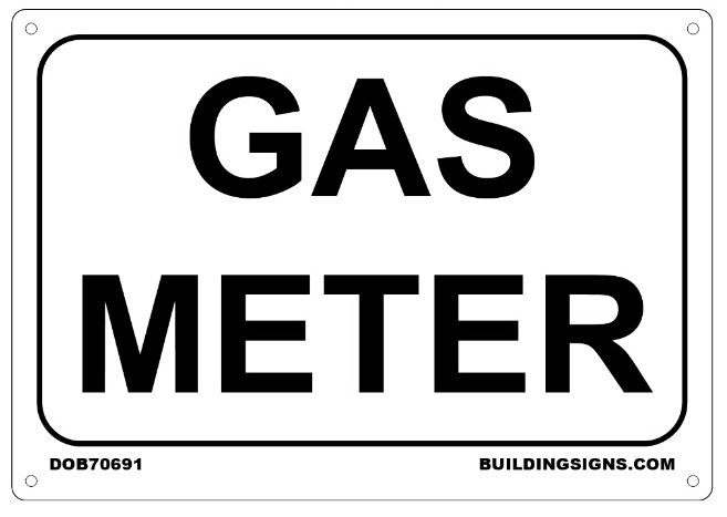 GAS METER SIGN (7x10) -REF24-1027 | eBay