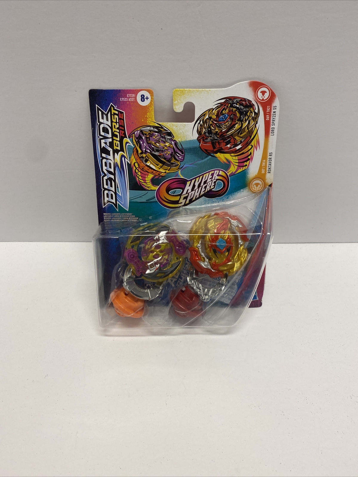 Beyblade Dual Pak Lord Spryzen S5 Roktavor R5 Hypersphere Burst Rise ...