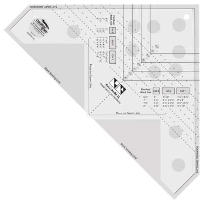 Creative Grids Cats Cradle XL Tool 11-Inch x 11-Inch Quilt Ruler ...