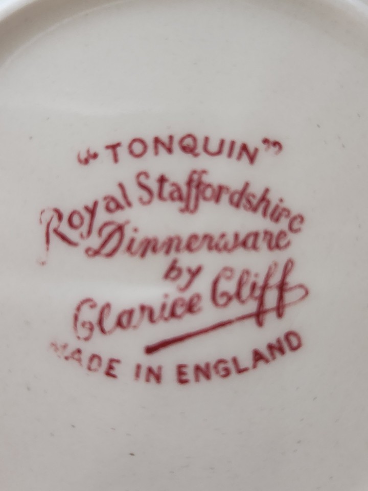 Beautiful, rare, & VINTAGE Red Dinnerware TONQUIN Royal Staffordshire ...
