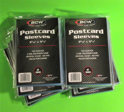 1000 U.S. POSTCARD POLY SLEEVES, CRYSTAL CLEAR - 3-11/16" x 5-3/4 ...