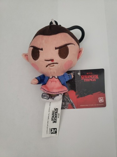 Stranger Things EL ELEVEN 11 GIRL KEYCHAIN CLIP 4" Plush Stuffed Animal ...