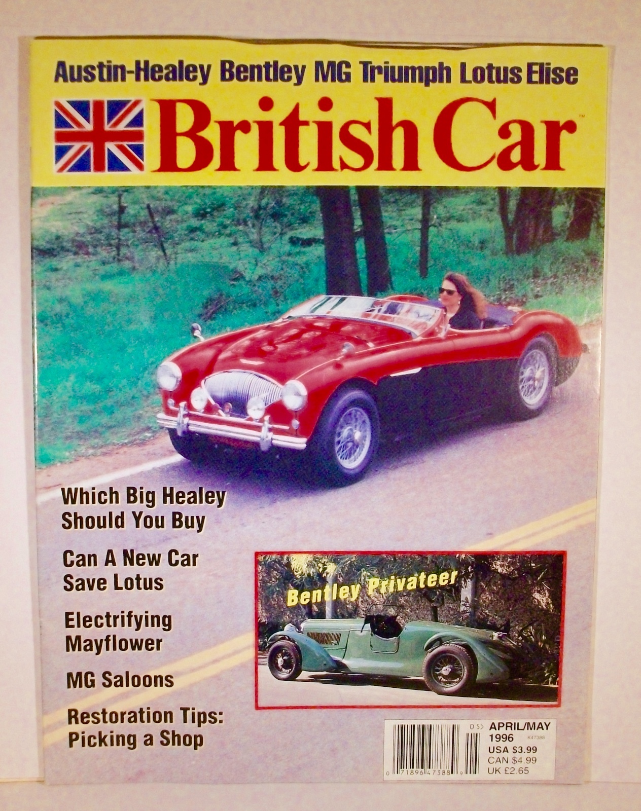 British Car Magazine April/May 1996 Austin Healy MG Bentley Triumph ...