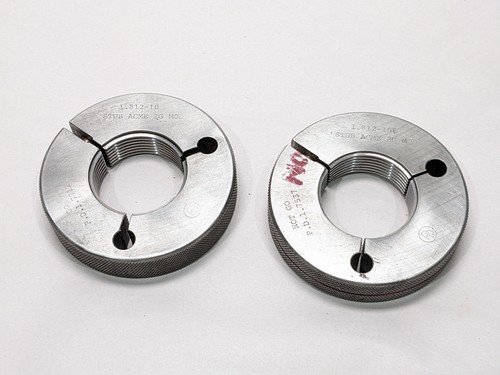 1.812-10 Stub Acme 2G Mod. Thread Ring Gage 1.812 GO 1.7712 / NO GO 1. ...