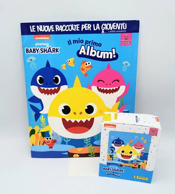 Album Vide Baby Shark + Boîte 24 Sachets Figurines Panini Pinkfong | eBay