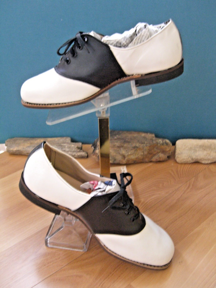40/50s vintage Pencor Black and White Saddle Shoes US wms 9 1/2 wide | eBay