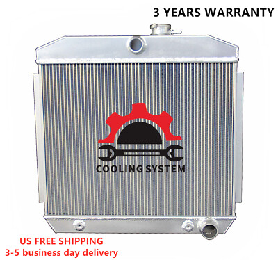 5057 ALUMINUM RADIATOR FIT 1955 56 57 CHEVY BEL AIR V8 Engines Support ...