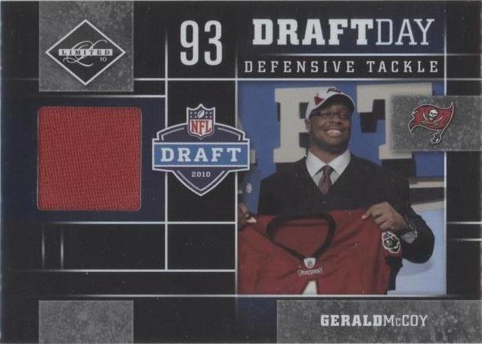 2010 Panini Limited - Draft Day Materials Gerald McCoy #6 /100 (MEM, RC ...
