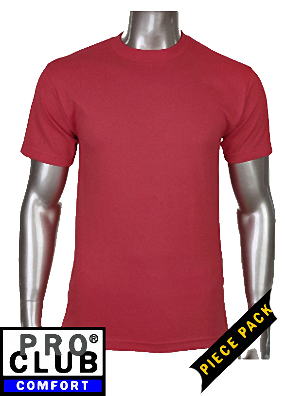 1 New ProClub S-3XL Comfort Weight T-Shirt Plain Tee Pro Club Color ...