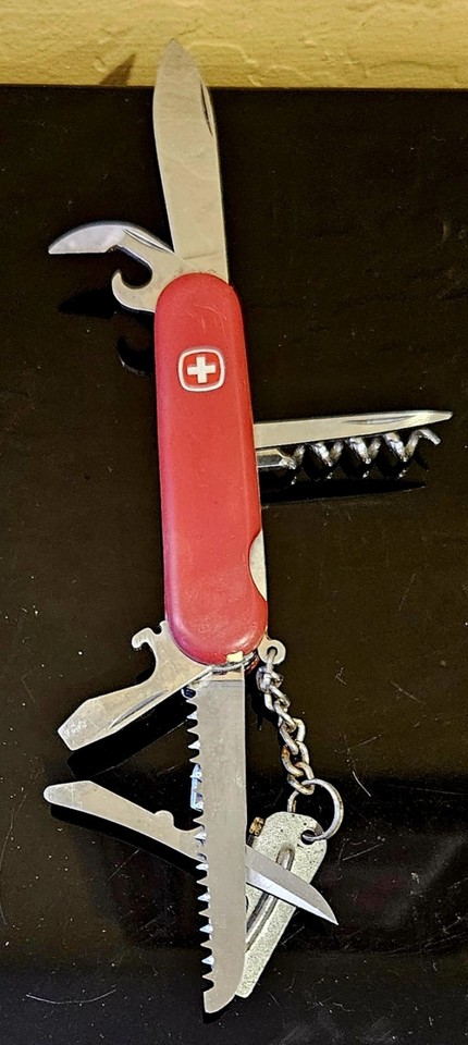 Vintage Swiss Army Knife Multi Tool Wenger Delemont Saw | eBay