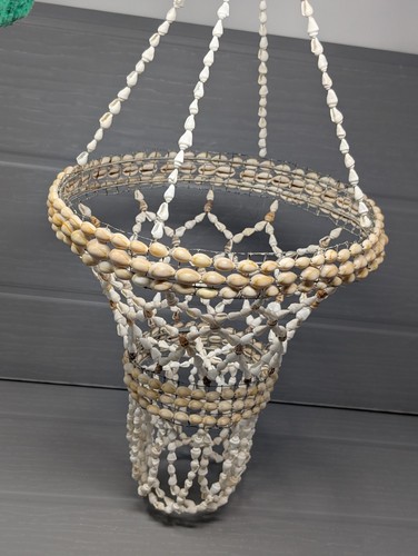 Vintage Hanging Sea Shell Cowrie Plant Hanger Boho | eBay