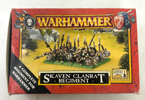(N) #44Z - Warhammer Fantasy Skaven Clanrat Regiment Box Set GOOD ...