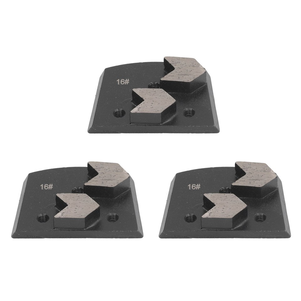 Floor Grinding Pad 16 Grit High Efficiency Long Service Life 10mm High ...