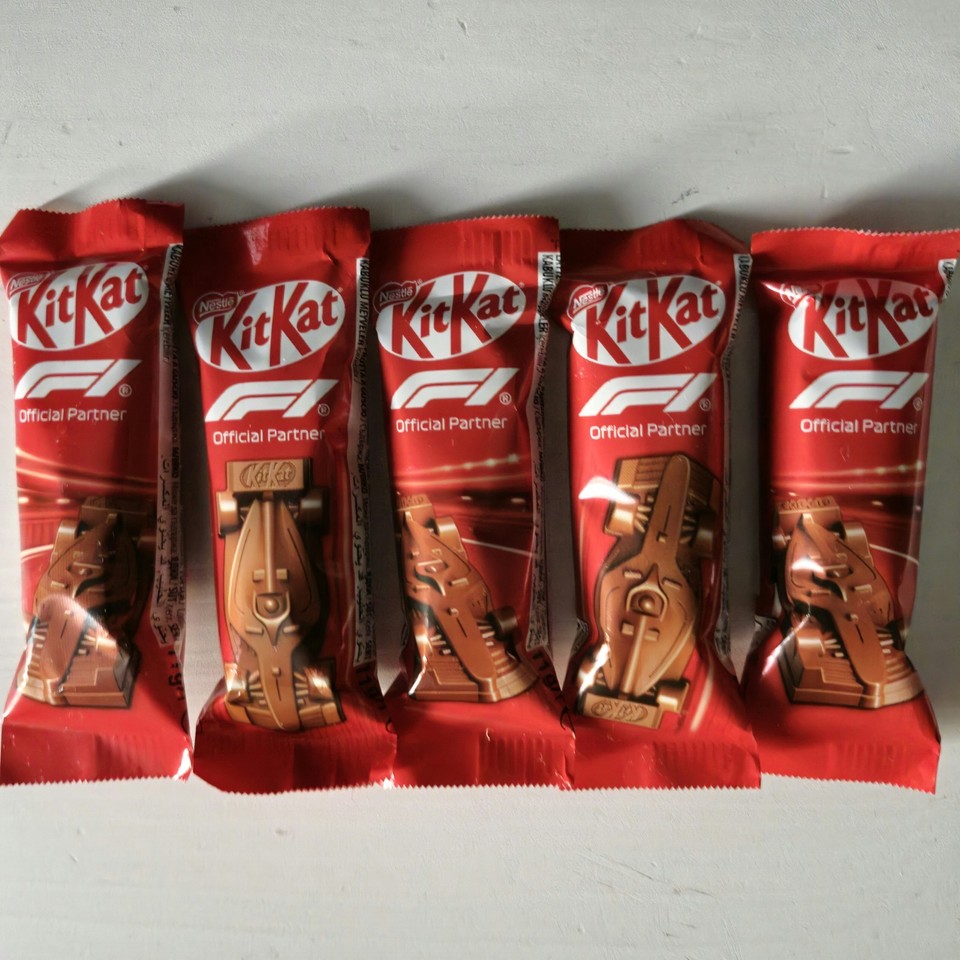 Formula One Kit Kat F1 Racing Cars Choc Bars ~ Pack of 5 ~ Individually ...