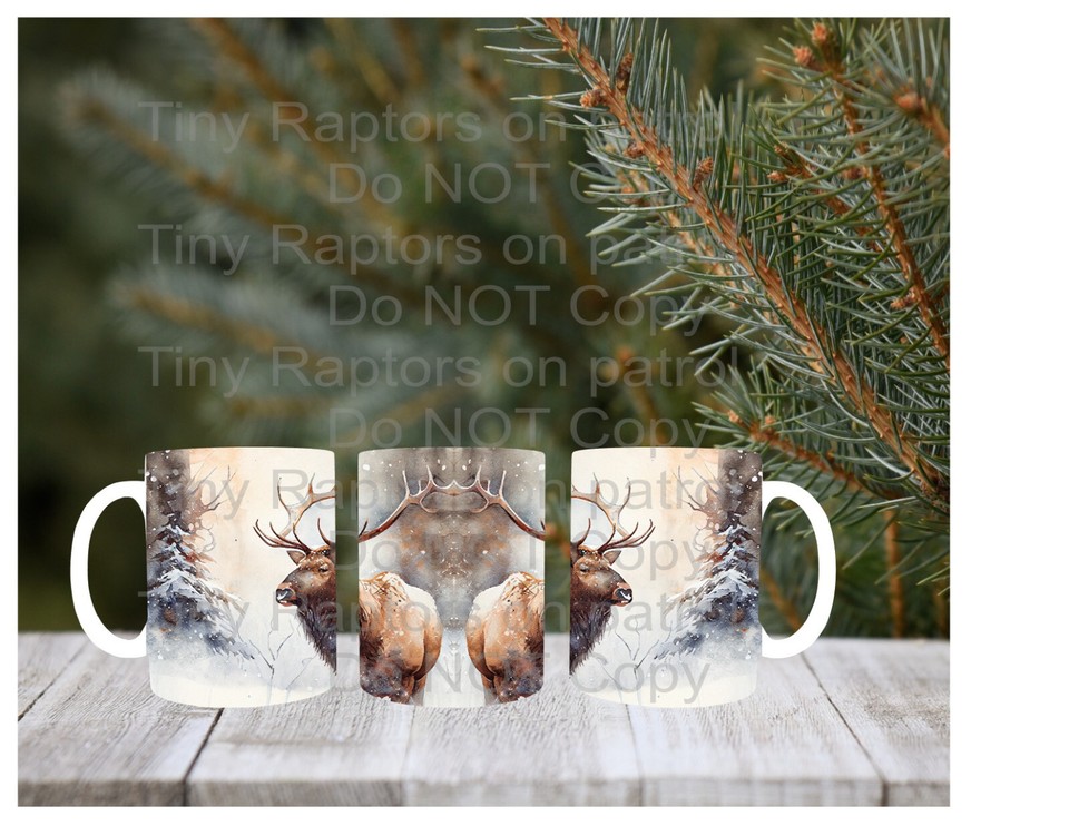 Elk, cup, 15 oz, coffee mug, CHOICE, wildlife, nature, gifts, FREE ship ...