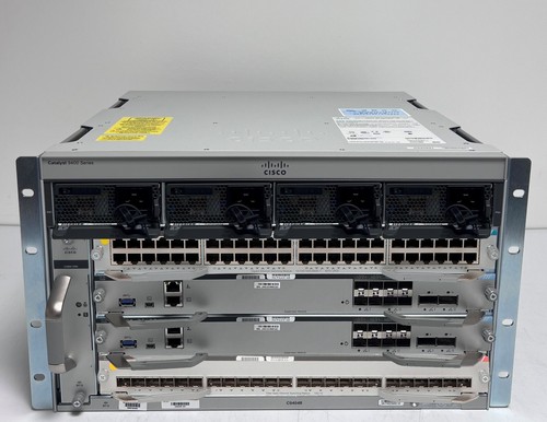 Cisco Catalyst C9404R 2x C9400-SUP-1XL 1x C9400-LC-48P 1x C9400-LC-24XS ...