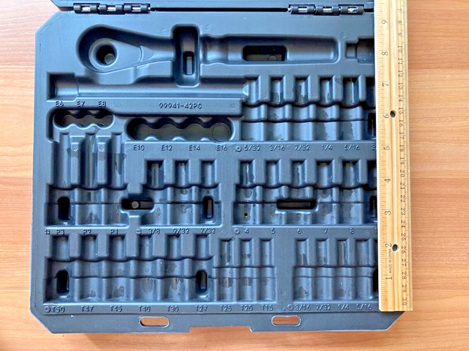 CRAFTSMAN 42 pc *EMPTY* Socket Set Storage Case 3/8" and 1/4" Drive *NO ...