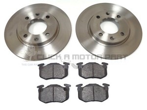 PEUGEOT 206 1.6 2.0 180 GTi & CC 1999-2007 REAR 2 BRAKE DISCS & PADS ...