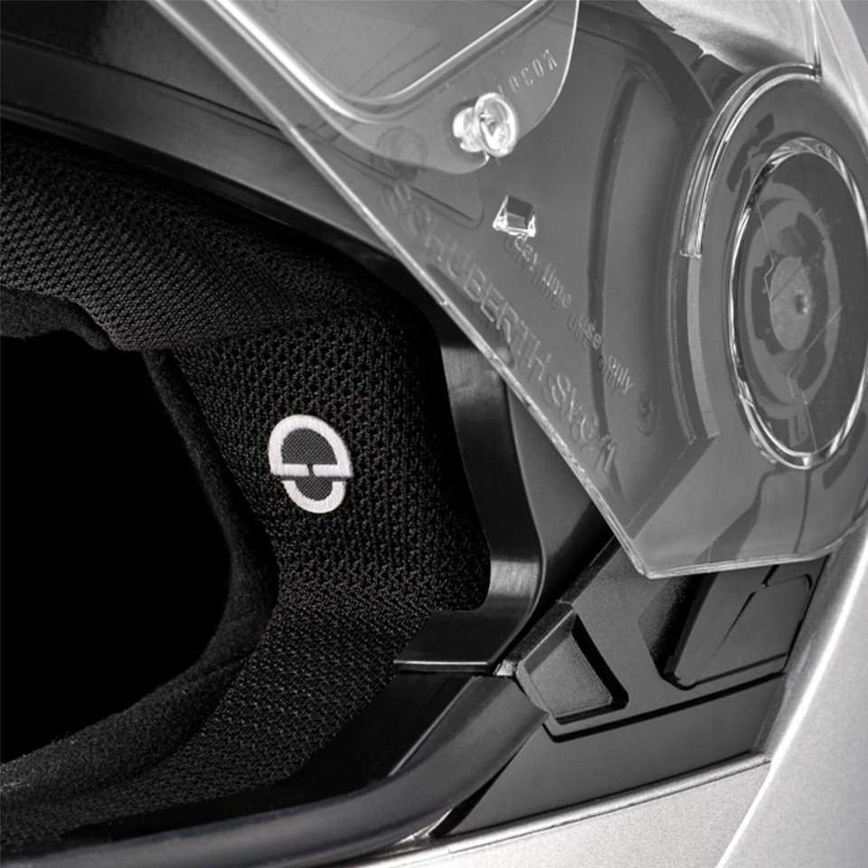 Schuberth Motorcycle Helmet 59 (L) - C5 Solid Flip-Up Helmet Sun Visor - Silver | eBay