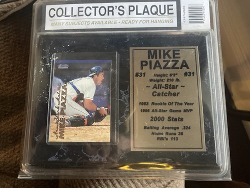 New York Mets Mike Piazza Baseball Card Plaque- NOS IN BOX!!!! | eBay