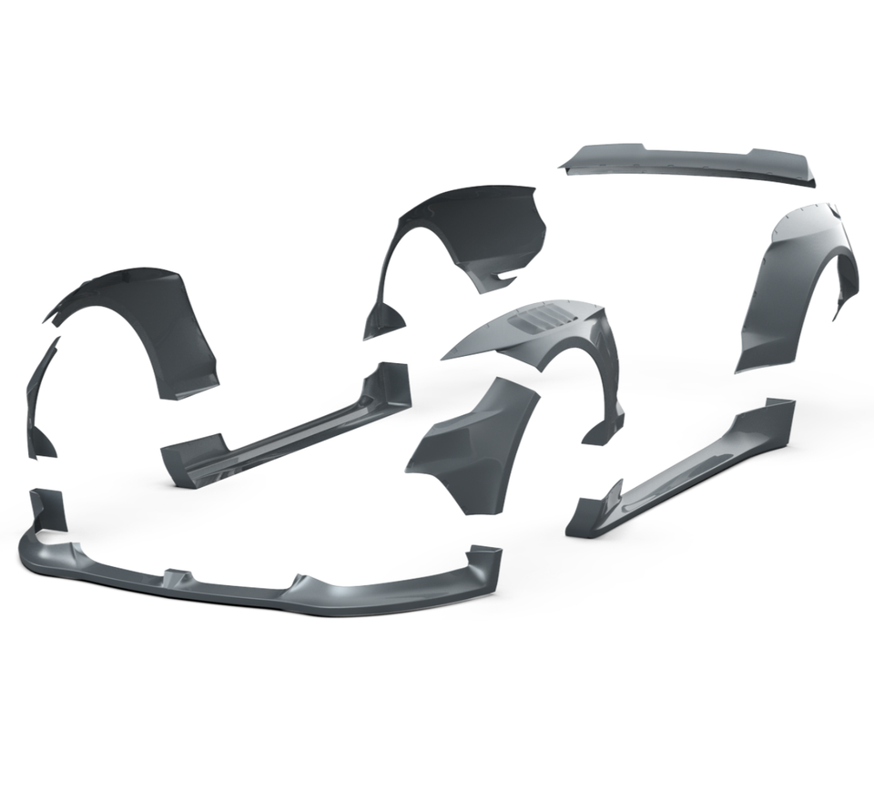 SHIROKAI Ford Mustang S550 (2015-2017) Widebody kit | eBay