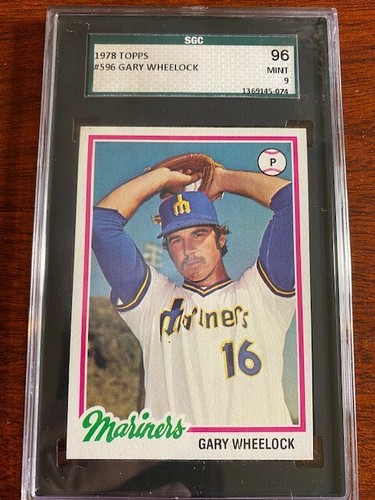 1978 Topps #596 Gary Wheelock. SGC 96 MINT | eBay