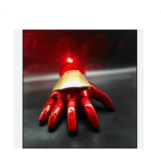 Iron Man JARVIS LED Voice Avengers Hand Arm Light Long Gloves Cosplay ...