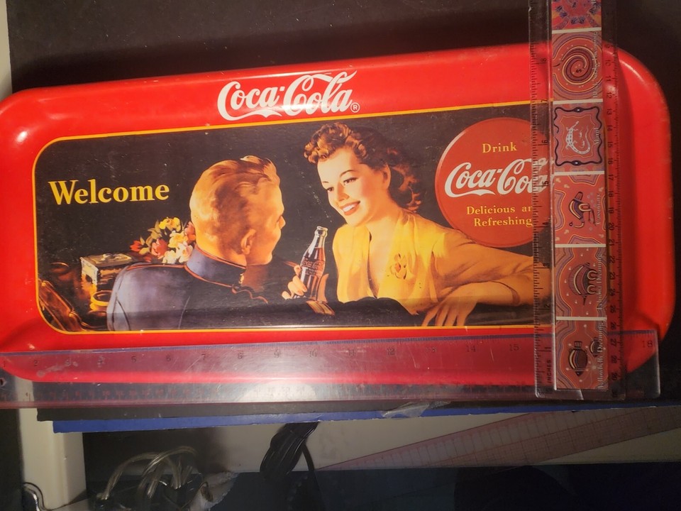 1991 Coca-Cola "Welcome" Tray Rare Vintage | eBay