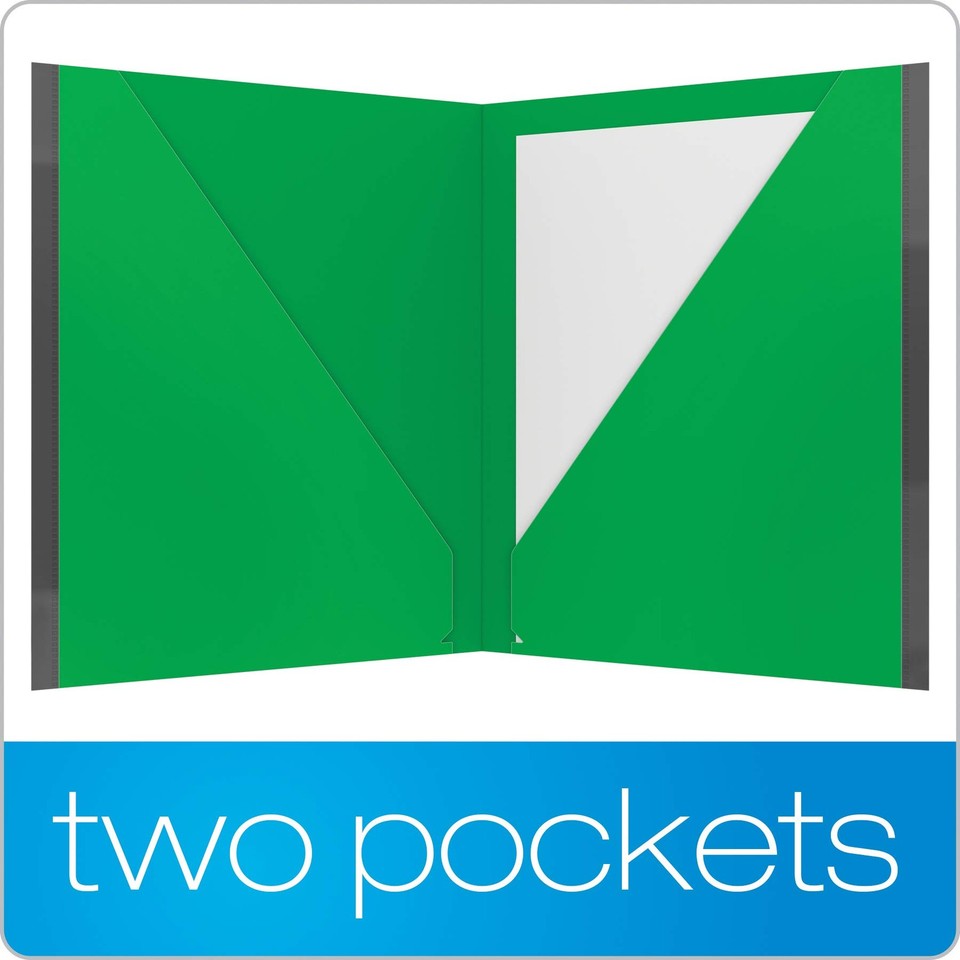 Pocket Folders, Plastic Folders with Reinforced Edges, Letter Size, Red ...