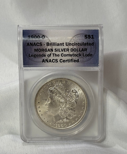 1900 O Morgan Silver Dollar Legends Of The Comstock Lode ANACS ...