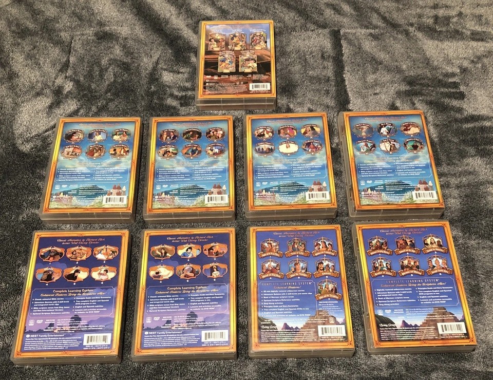 Nest Animated Bible Stories DVD Set Bundle: New Testament, Old ...