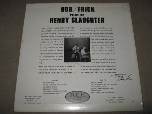 BOB "Scott" FRICK picks on Henry Slaughter SEALED New Vinyl LP Mr ...