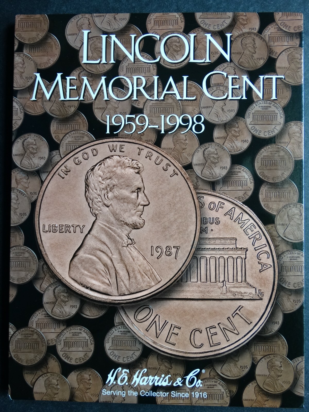 He Harris Lincoln Memorial Cents Penny Coin Folder 1959-1998 #1 Album ...