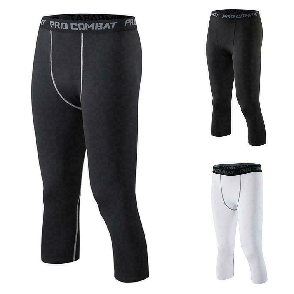 Men's Compression Pants Running Jogger Tight Sport Trousers Long Hot V4 ...