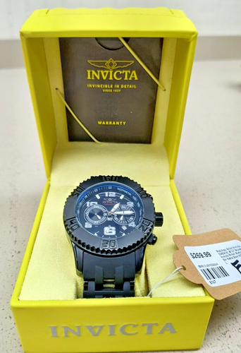 Invicta Sea Spider Men's 100mm Black Stainless Chronograph Wrist Watch ...