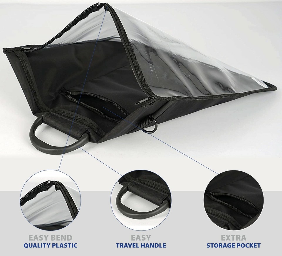 Tallit and Tefillin Travel Tote Clear Front Rain Proof 40x40 cm | eBay