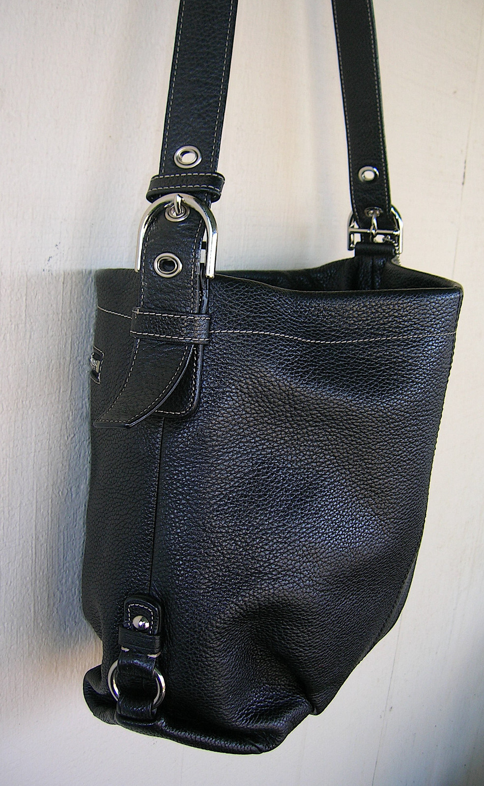 Coach 15064 Soho Duffle Black Pebbled Leather Convert… - Gem