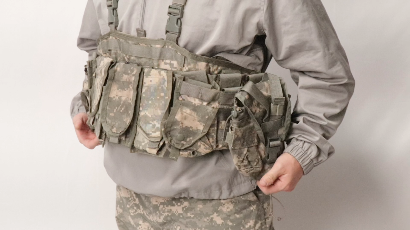 12 PC US Army Rifleman Set Tactical Assault Panel ACU UCP Camo Molle ...