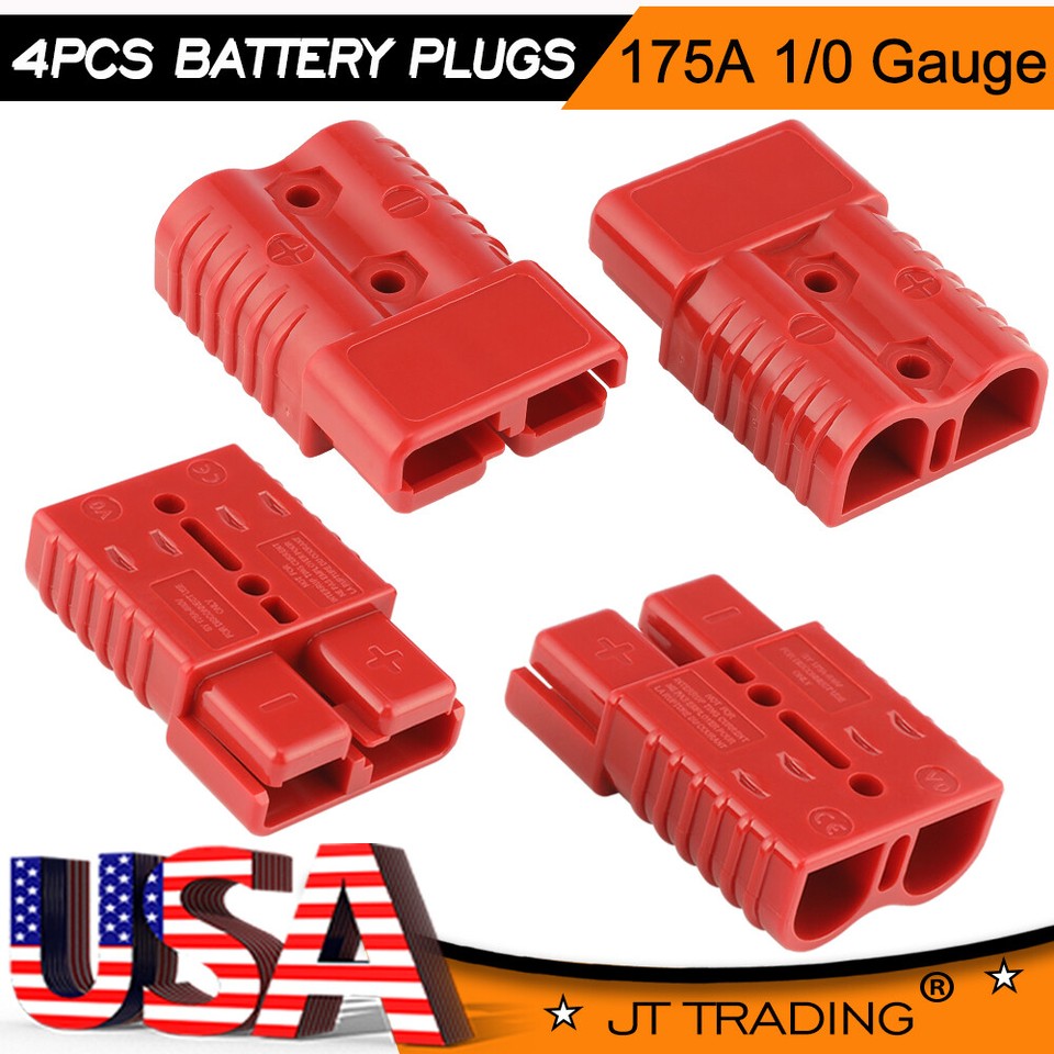 2-4PCS 175A Battery Plugs Quick Connect Disconnect Jumper Cable ...