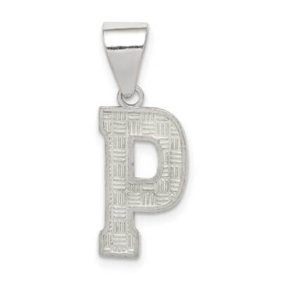 Sterling Silver Initial P Charm 1 in | eBay
