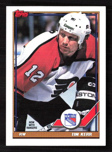 Tim Kerr 1991-92 Topps #164 New York Rangers | eBay