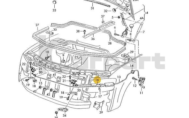 Audi 4E0823531A Genuine OEM Factory Original Release Cable for sale ...