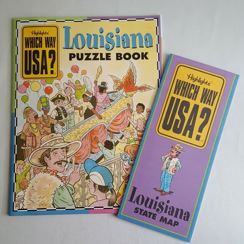 Highlights Which Way USA Louisiana State Puzzle Map Homeschool Vacation ...