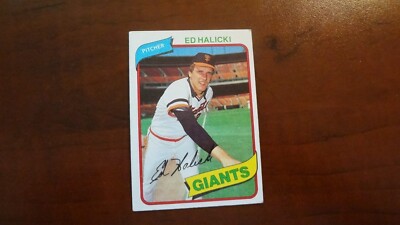1980 TOPPS # 217 ED HALICKI BASEBALL CARD | eBay