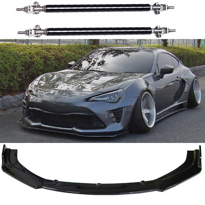 For Toyota 86 TRD GT Front Bumper Lip Splitter Spoiler Strut Rods ...