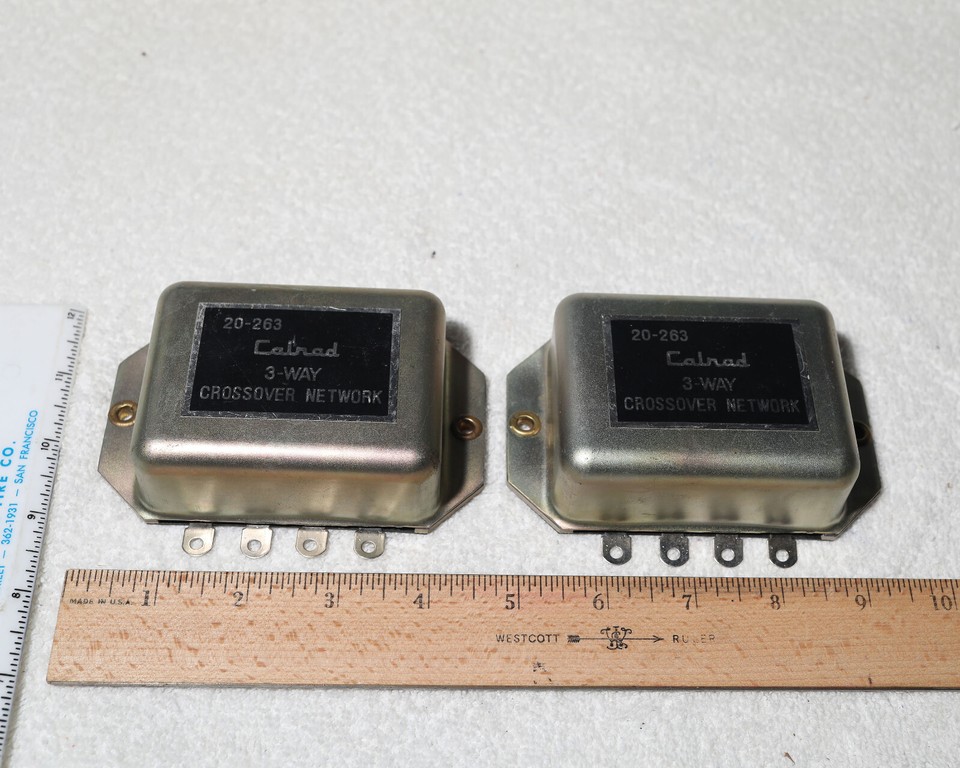 Vintage CALRAD 20-263 Three Way Speaker Crossover Network - PAIR | eBay