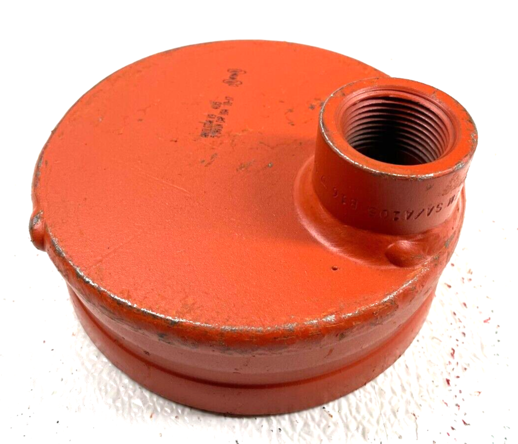 ANVIL STAR Style K9 5" Drain Cap Grooved Pipe Fitting 1" NPT Drain ...