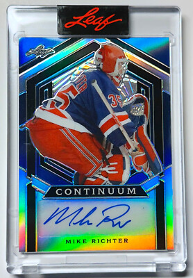MIKE RICHTER SIGNED 2023 LEAF METAL CONTINUUM 12/35 AUTOGRAPH HOCKEY ...