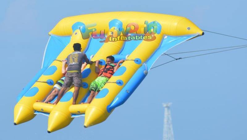 6 Person Inflatable Fly Fish Towable Banana Boat Tube For water sports ...